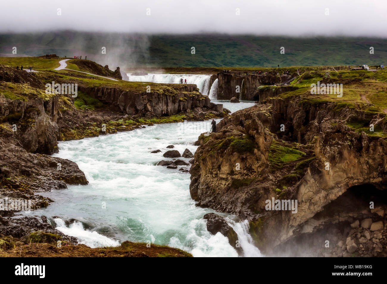 Iceland, Godafoss Waterfall Stock Photo - Alamy