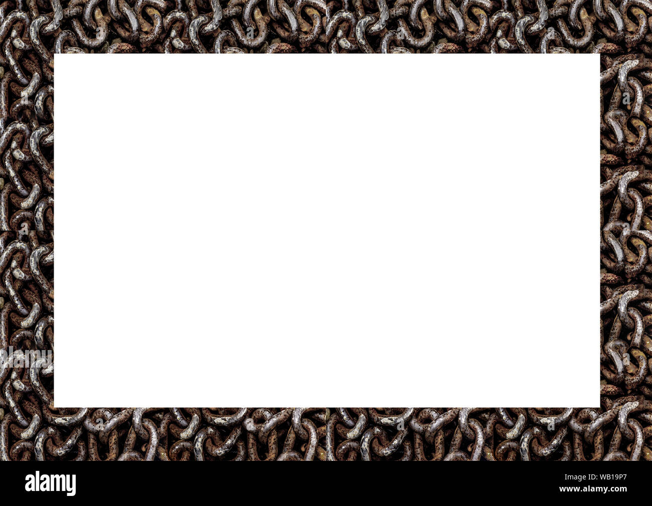 White frame background with decorated design borders Stock Photo - Alamy