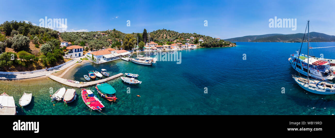 Greece, Pelion, Pagasetic Gulf, Sound of Trikeri, Region Volos, Island ...