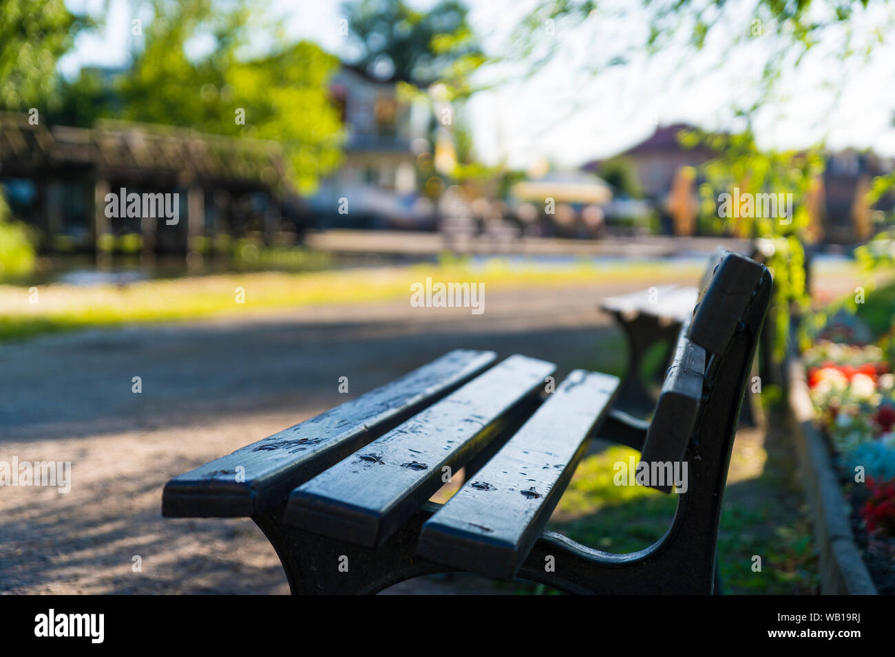 Empty bench hi-res stock photography and images - Alamy