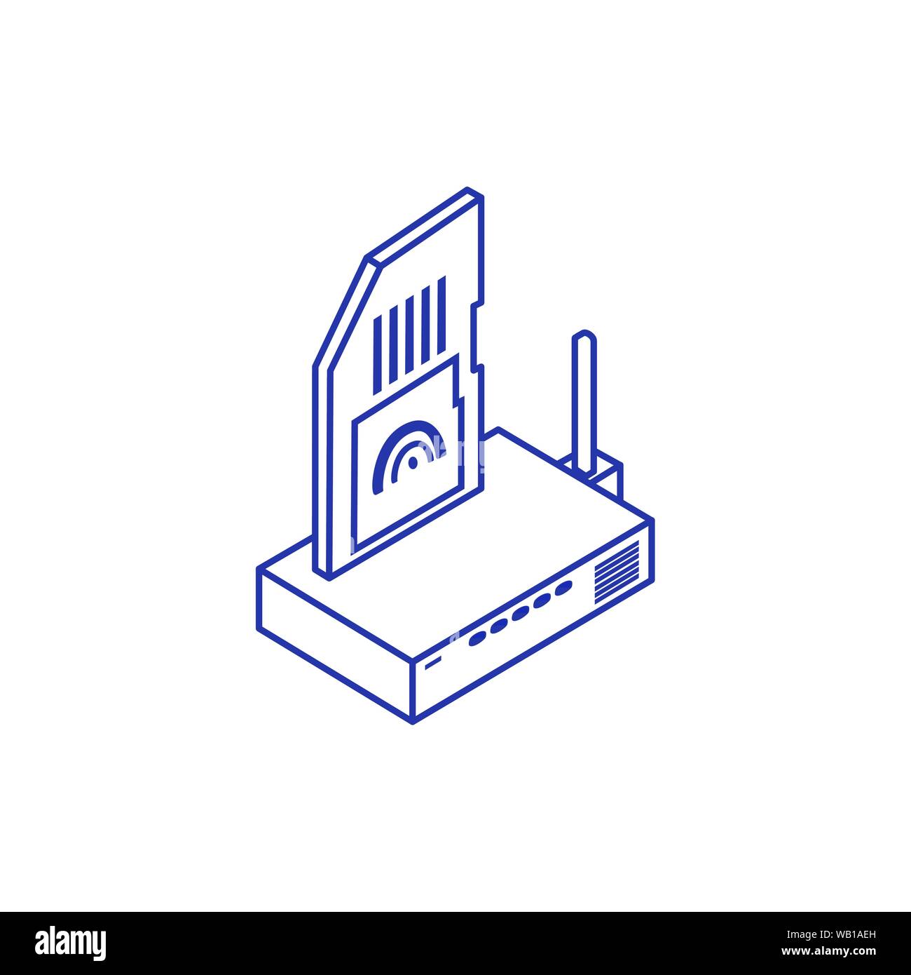 Sd card port Stock Vector Images - Alamy