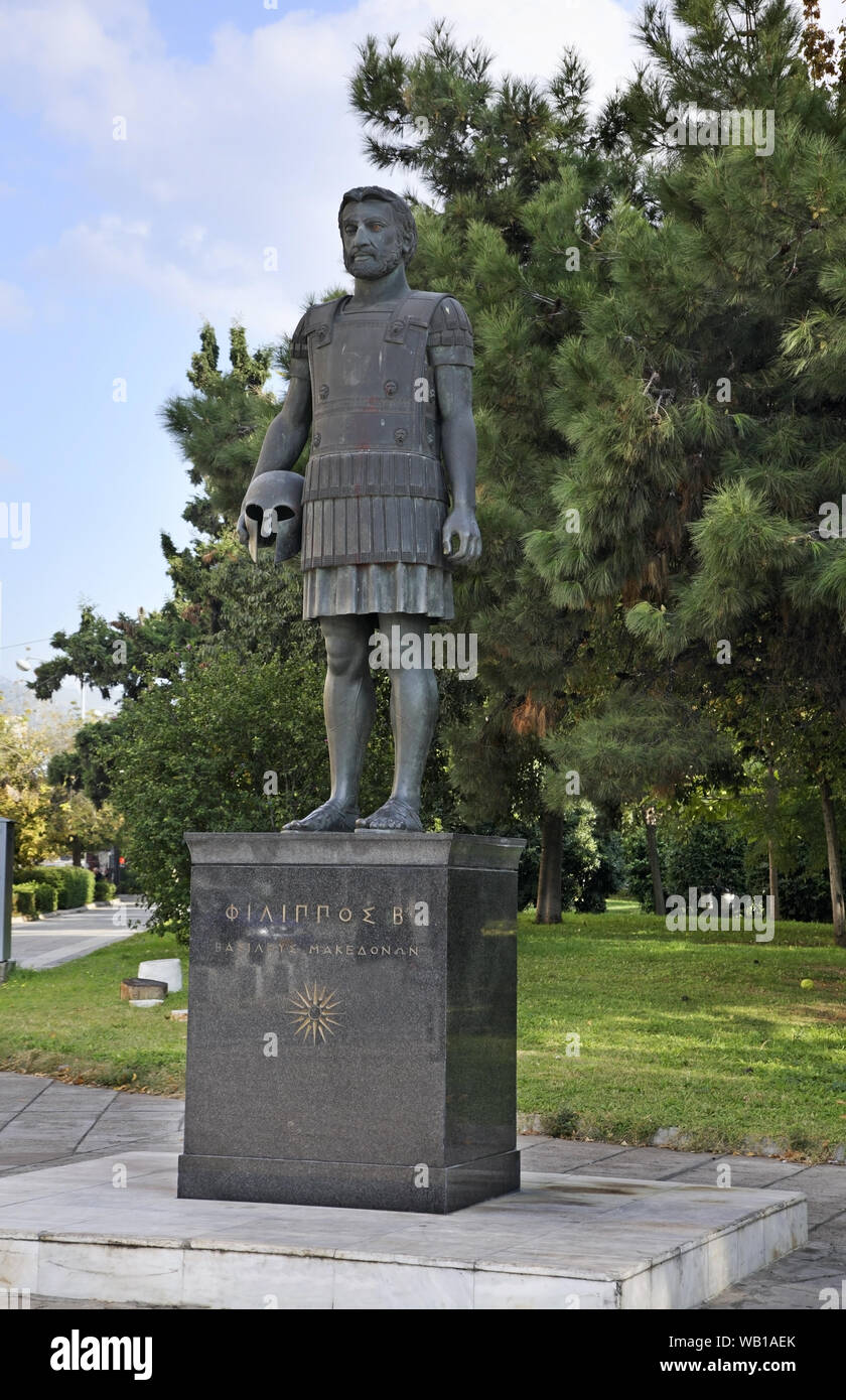 Thessaloniki philip statue hi-res stock photography and images - Alamy