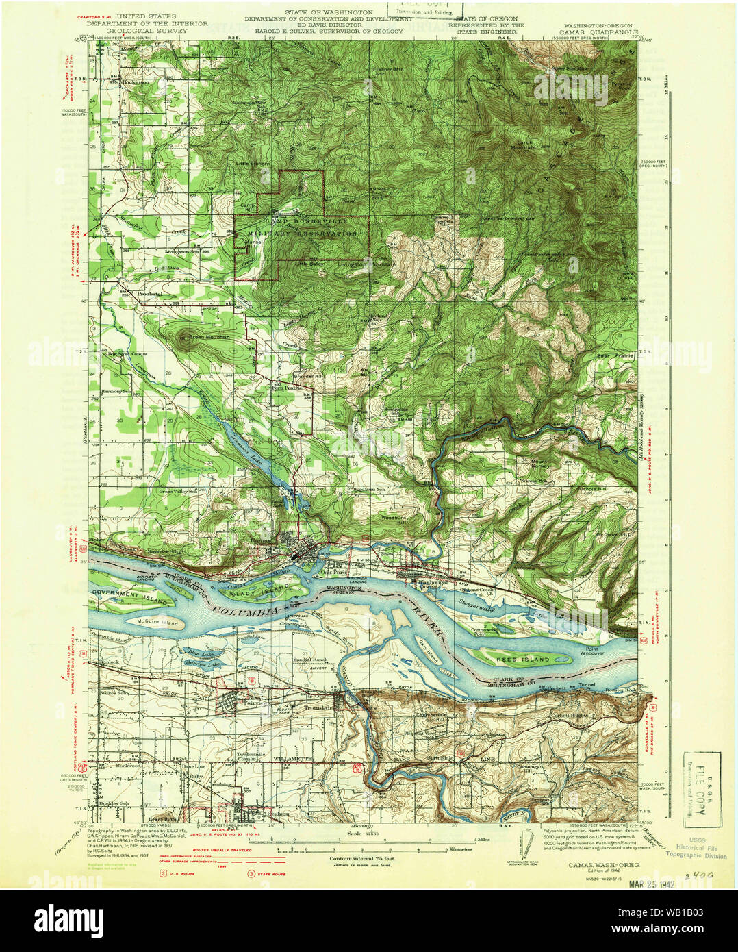 Map of camas hi-res stock photography and images - Alamy