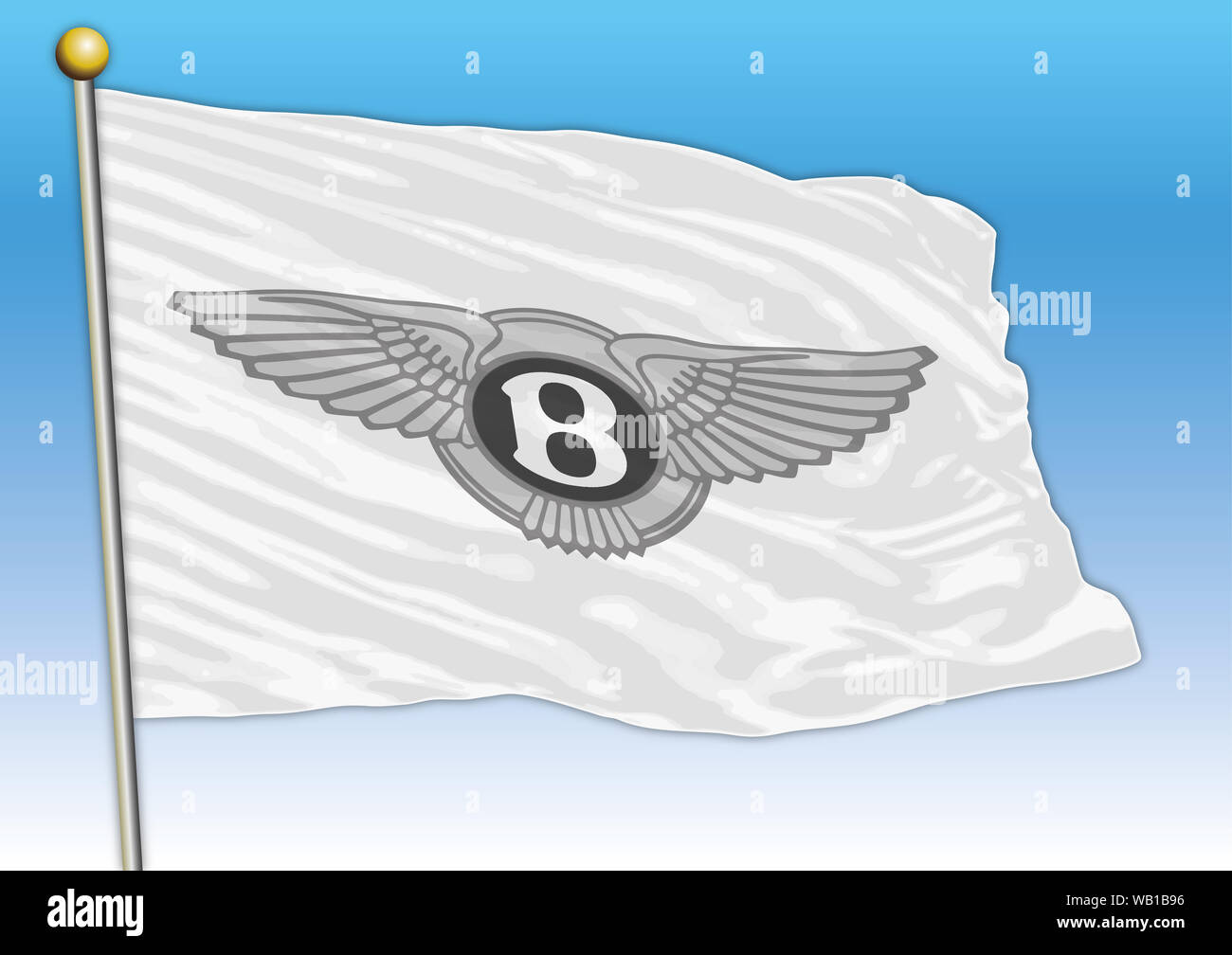 Bentley international car industrial group, flag with logo ...