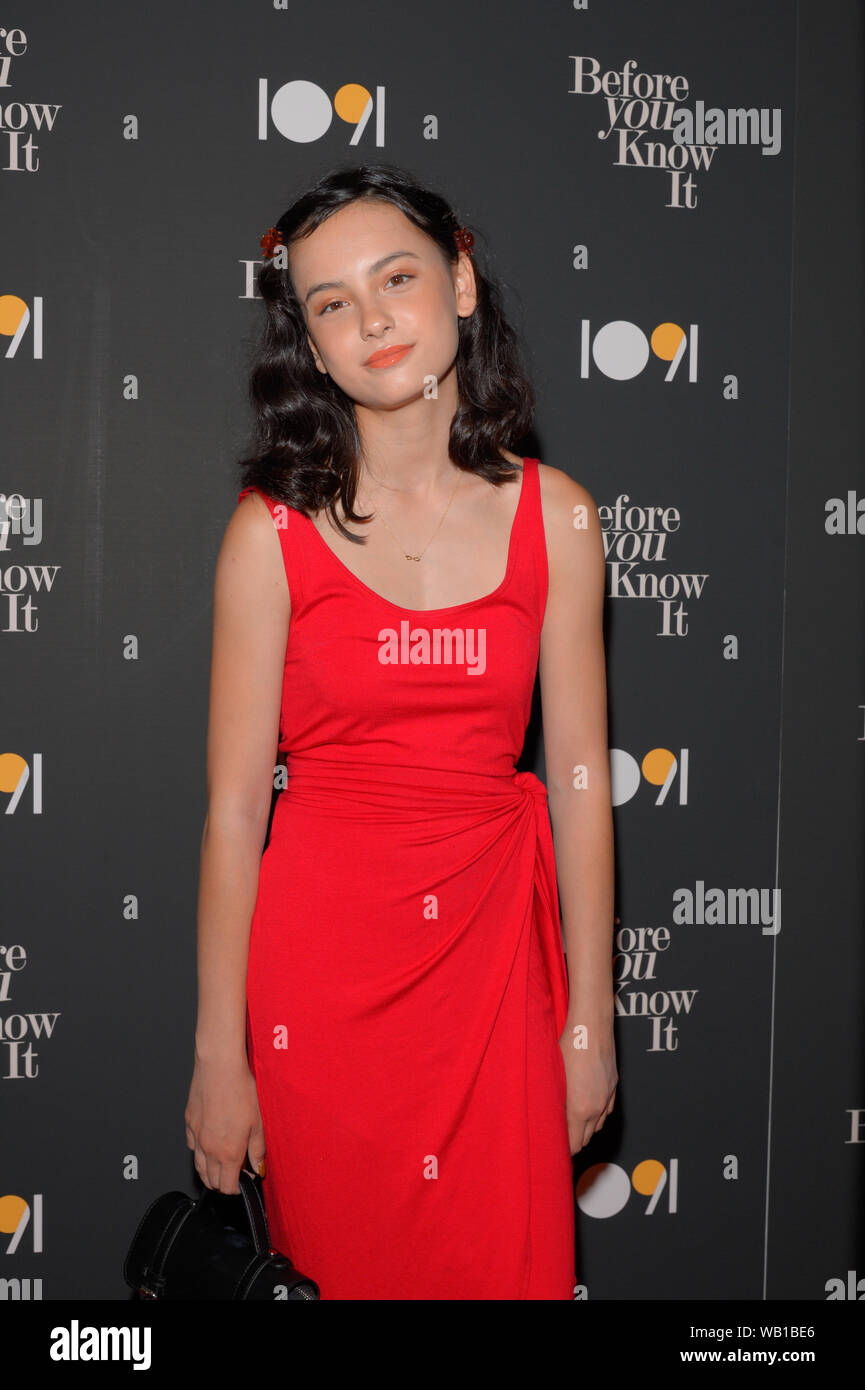 NEW YORK, NY - AUGUST 22: Actress Oona Yaffe attends the "Before You ...