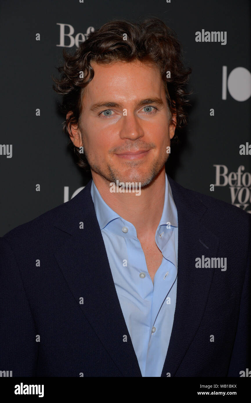 NEW YORK, NY - AUGUST 22: Actor Matt Bomer attends the "Before You Know ...