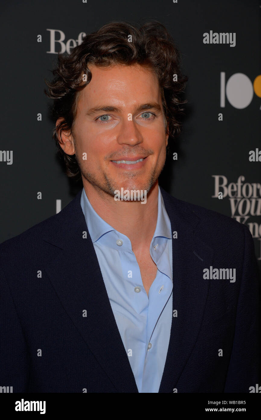 NEW YORK, NY - AUGUST 22: Actor Matt Bomer attends the "Before You Know ...