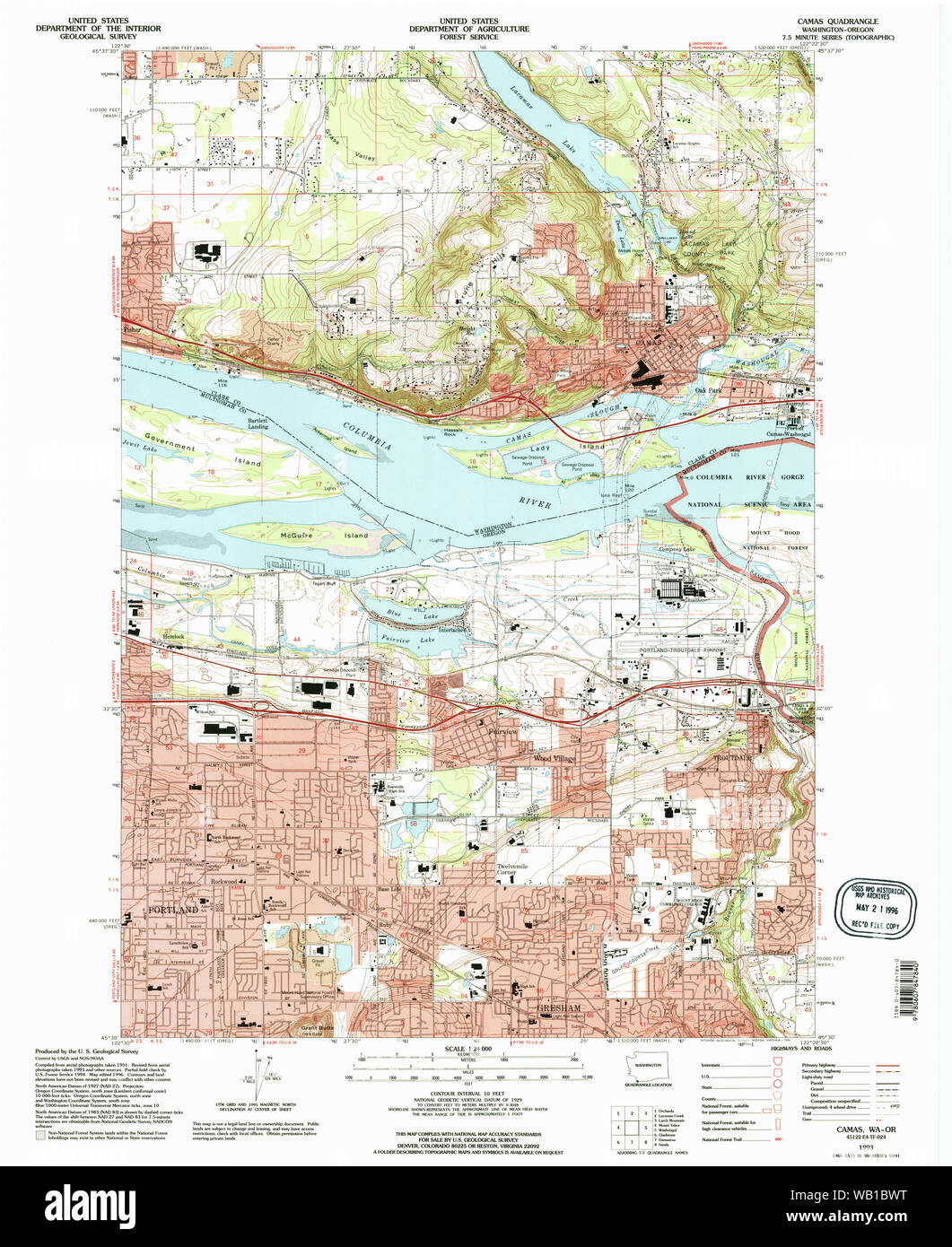 Map of camas hi-res stock photography and images - Alamy