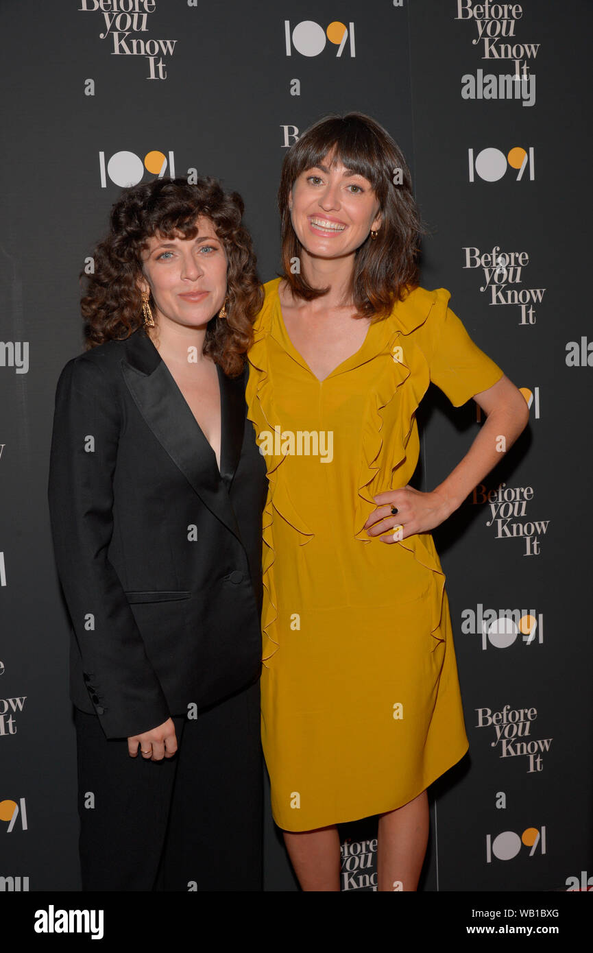 NEW YORK, NY - AUGUST 22: Jen Tullock and Hannah Pearl Utt attend the ...