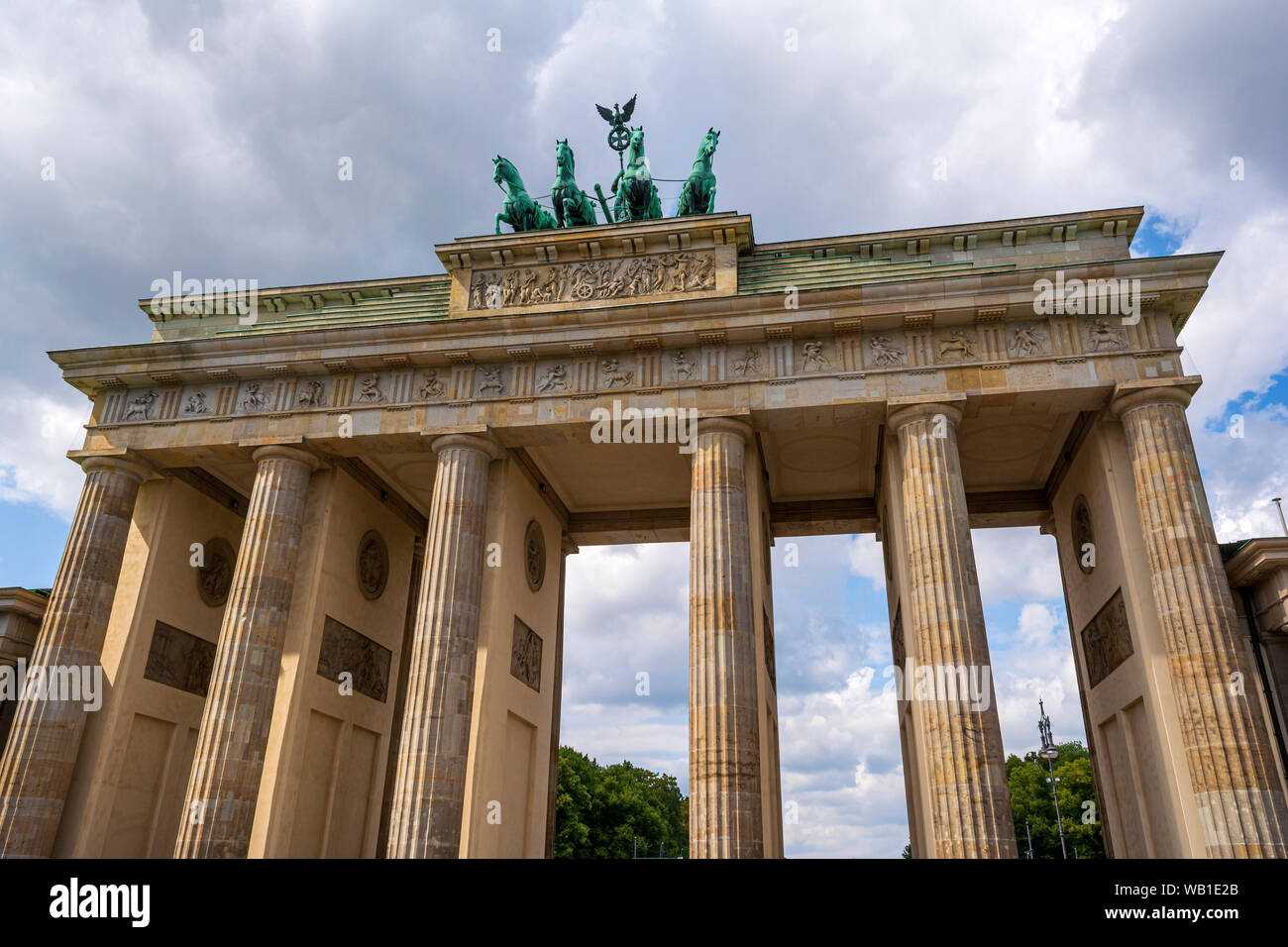 Brandenburg Gate in Berlin. The Brandenburg Gate is an 18th-century ...