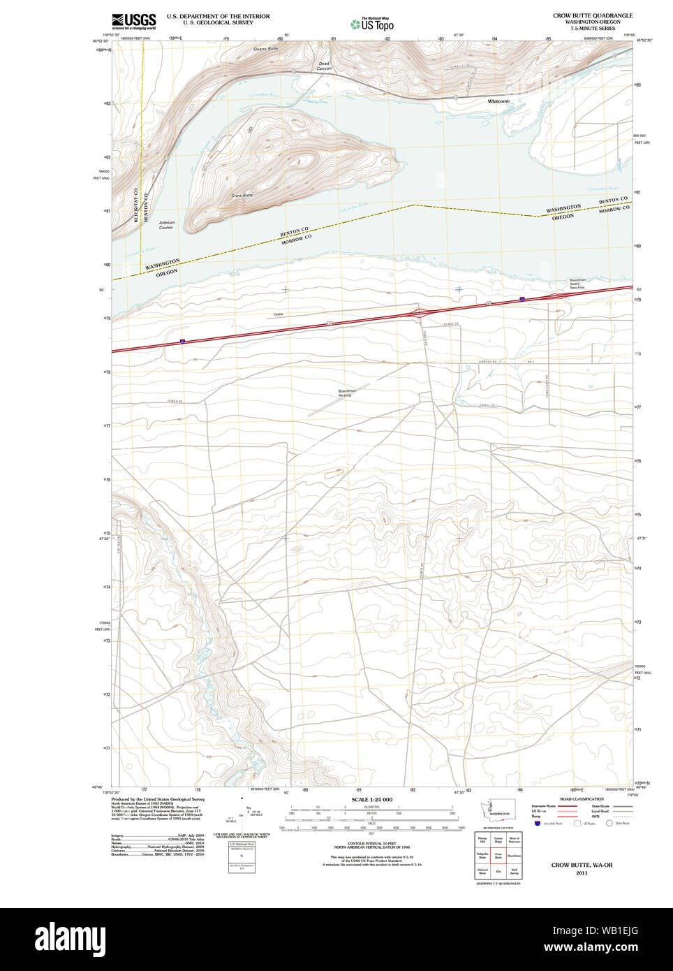 Map of butte Cut Out Stock Images & Pictures - Alamy
