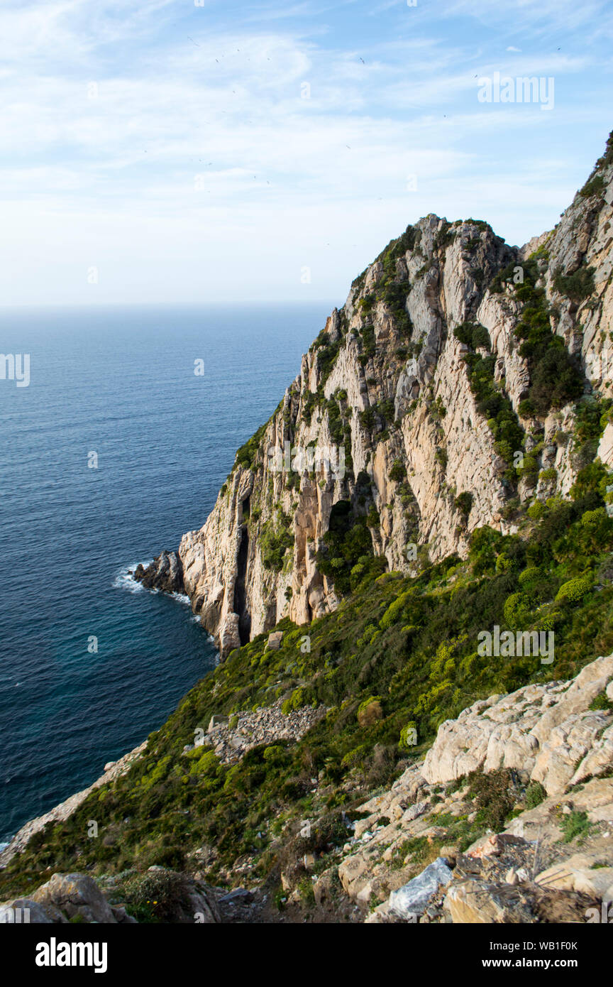View over the Mediteranean Sea from the Fnar, Annaba, Algeria Stock ...