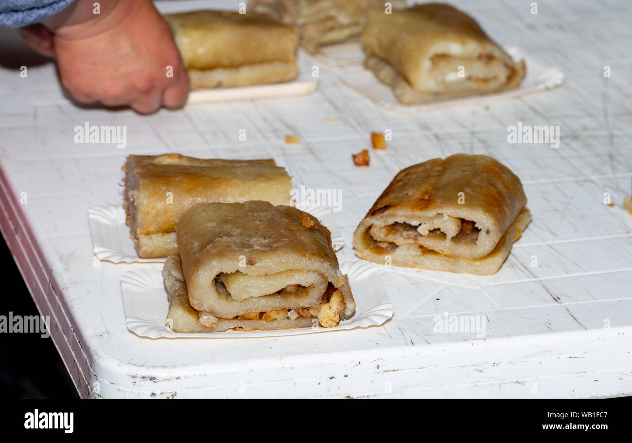 Preparation of CHOCHOCA - tpical food of Chiloe island, Chile ...