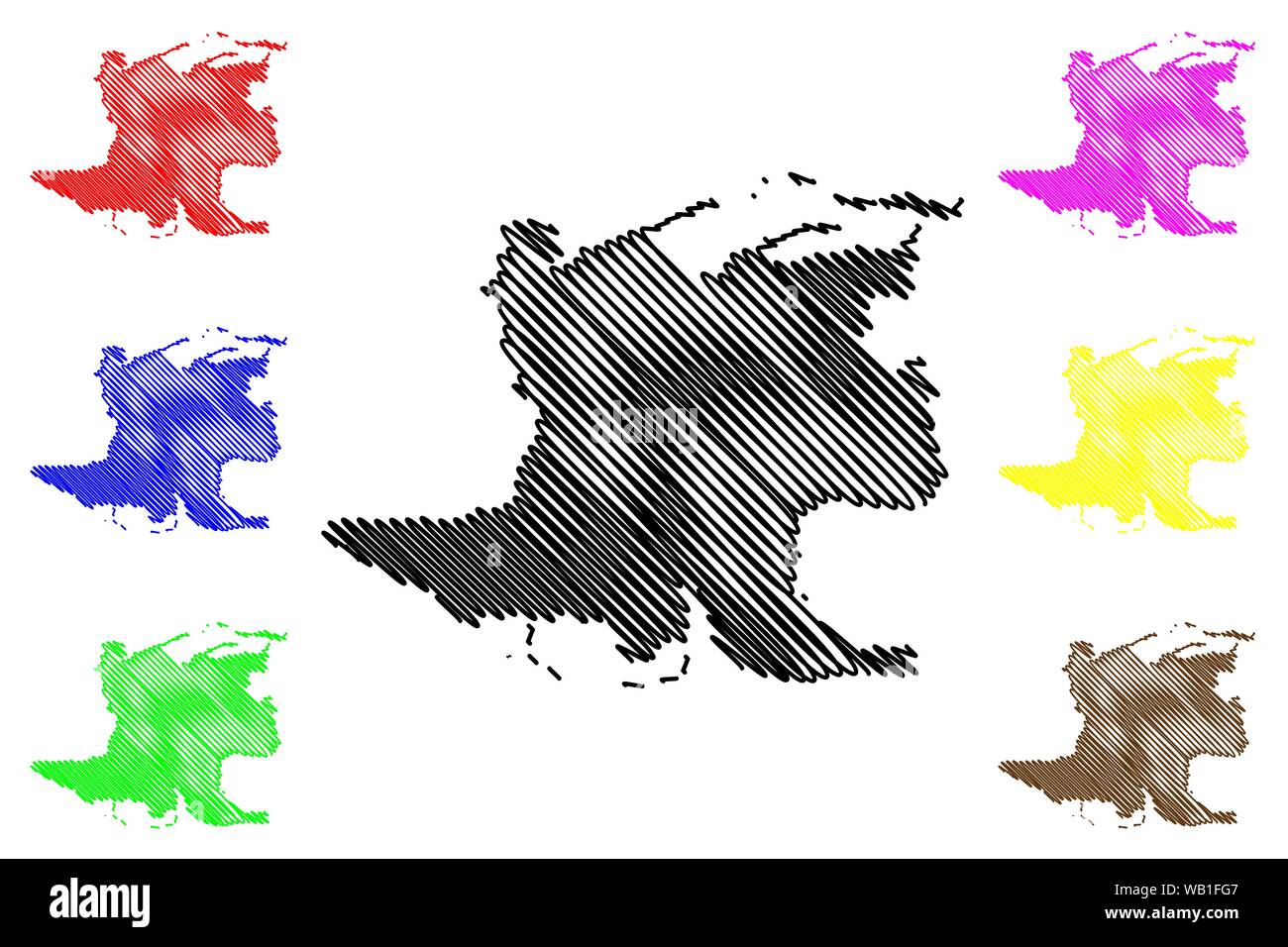 Matanzas Province (Republic of Cuba, Provinces of Cuba) map vector ...