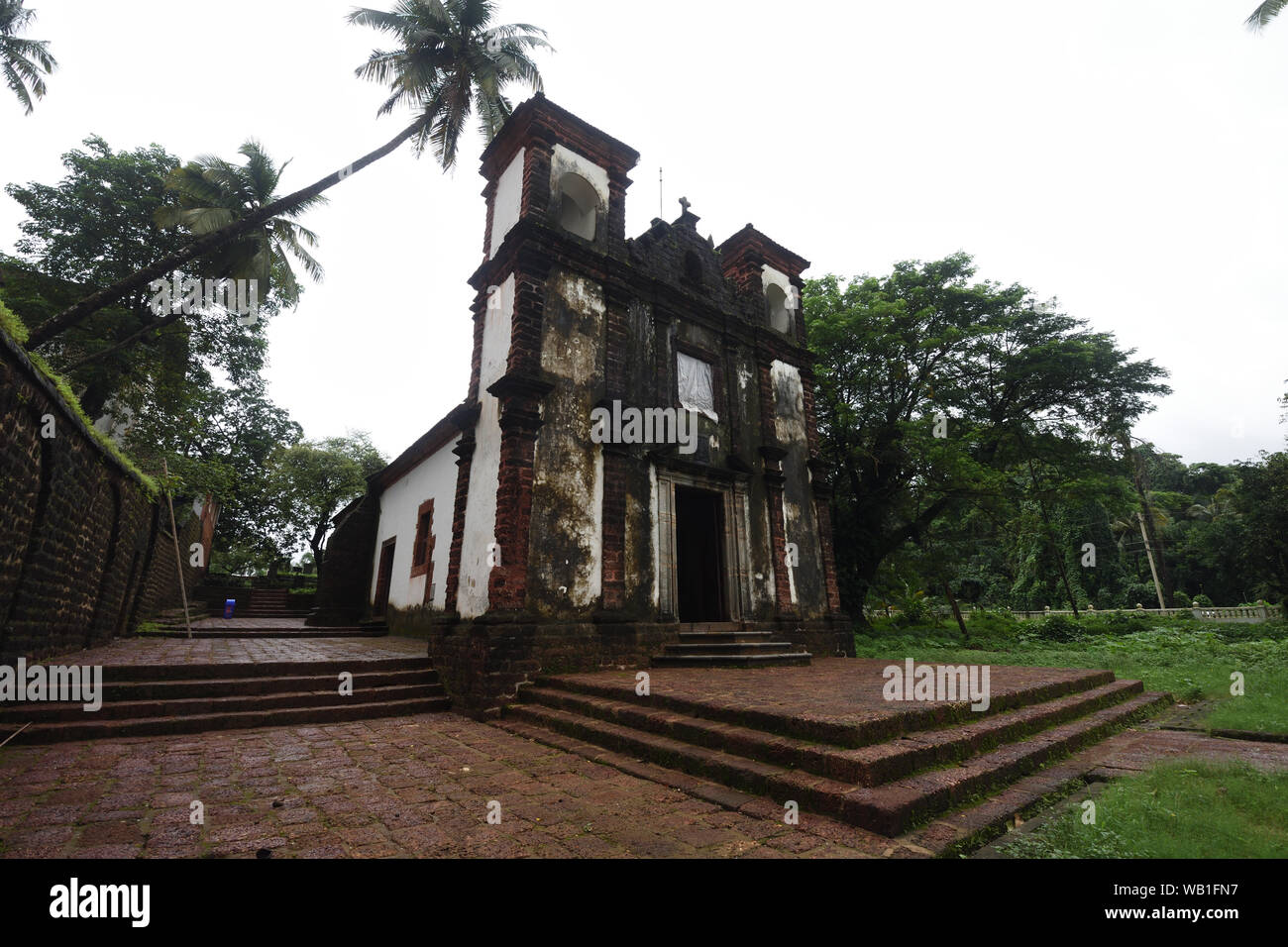 The Chapel of St. Catherine at ASI complex. Old Goa, India Stock Photo ...