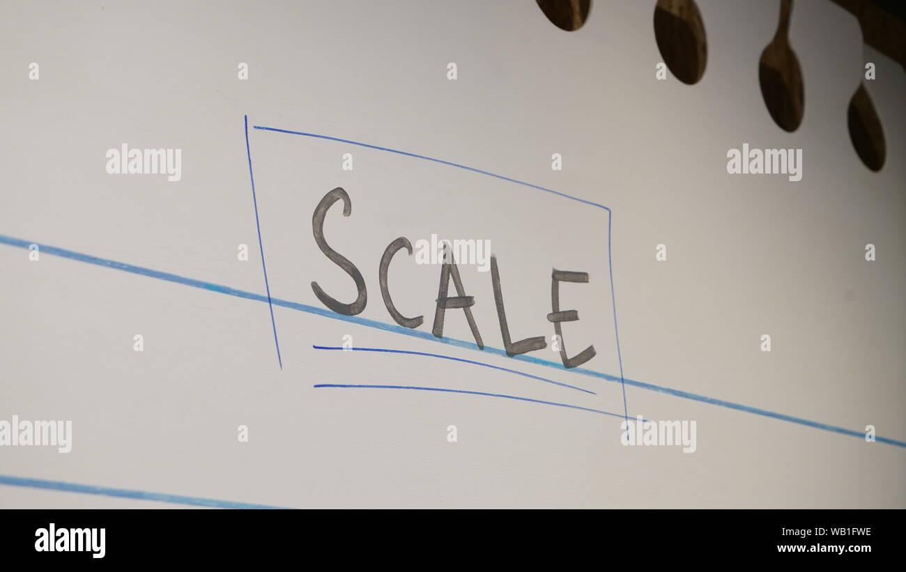 The word scale in large print Stock Photo - Alamy