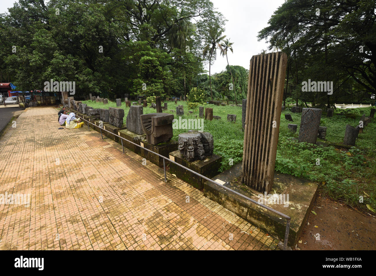 Baroque architecture relics near the Church and Convent of St. Francis ...