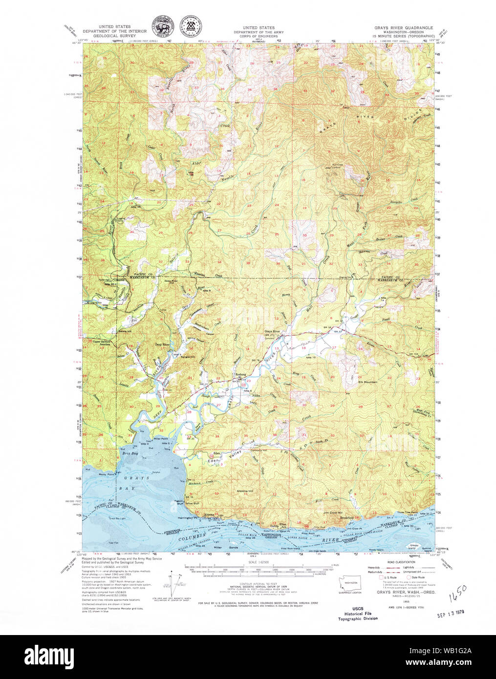 Grays river map hi-res stock photography and images - Alamy