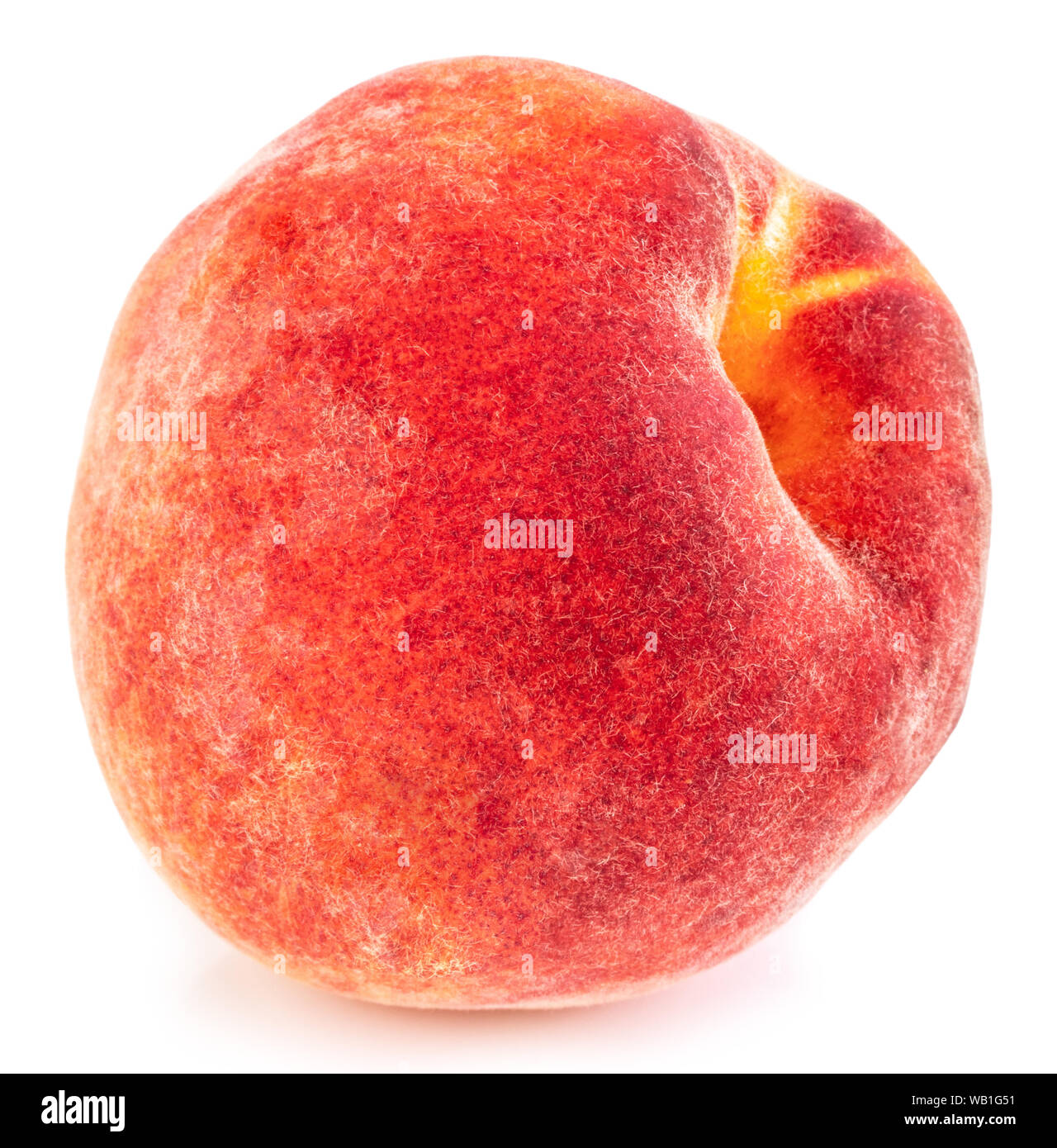 Peach isolated on white background. With clipping path Stock Photo - Alamy