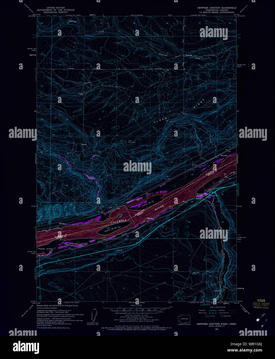 Heppner map hi-res stock photography and images - Alamy