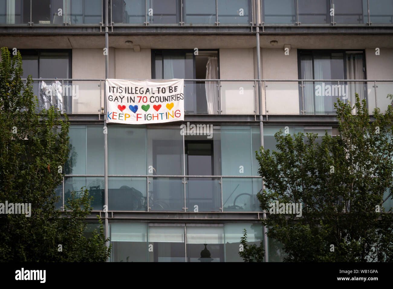 Brighton pride flag hi-res stock photography and images - Alamy
