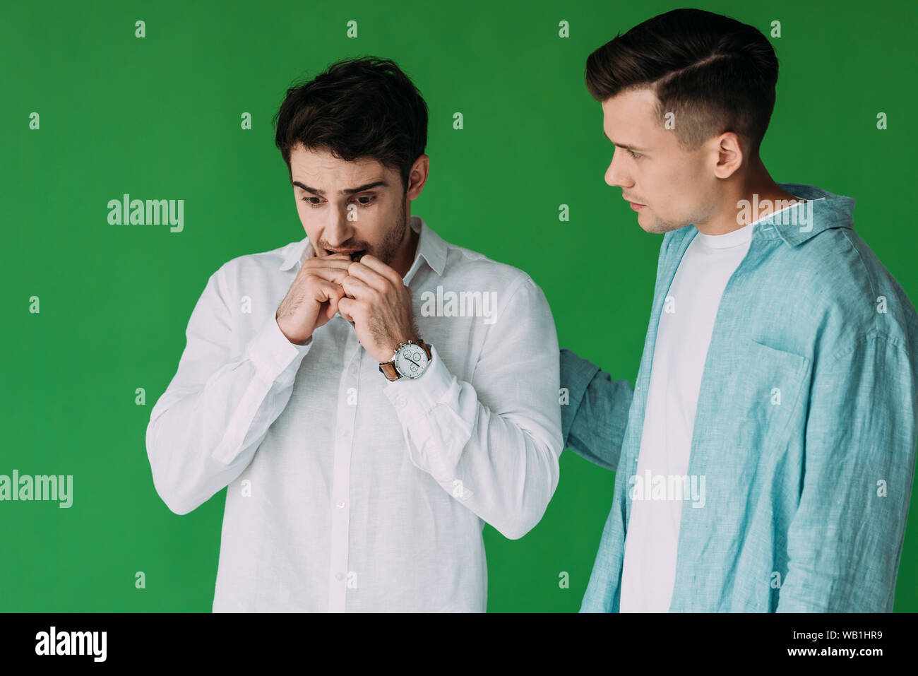 Supporting worried friends hi-res stock photography and images - Alamy