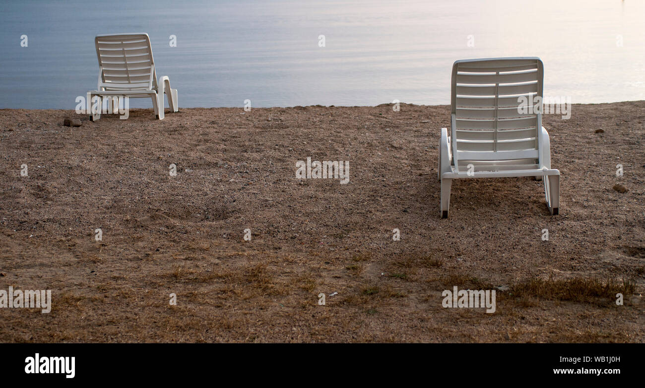 chair on the beach Stock Photo - Alamy