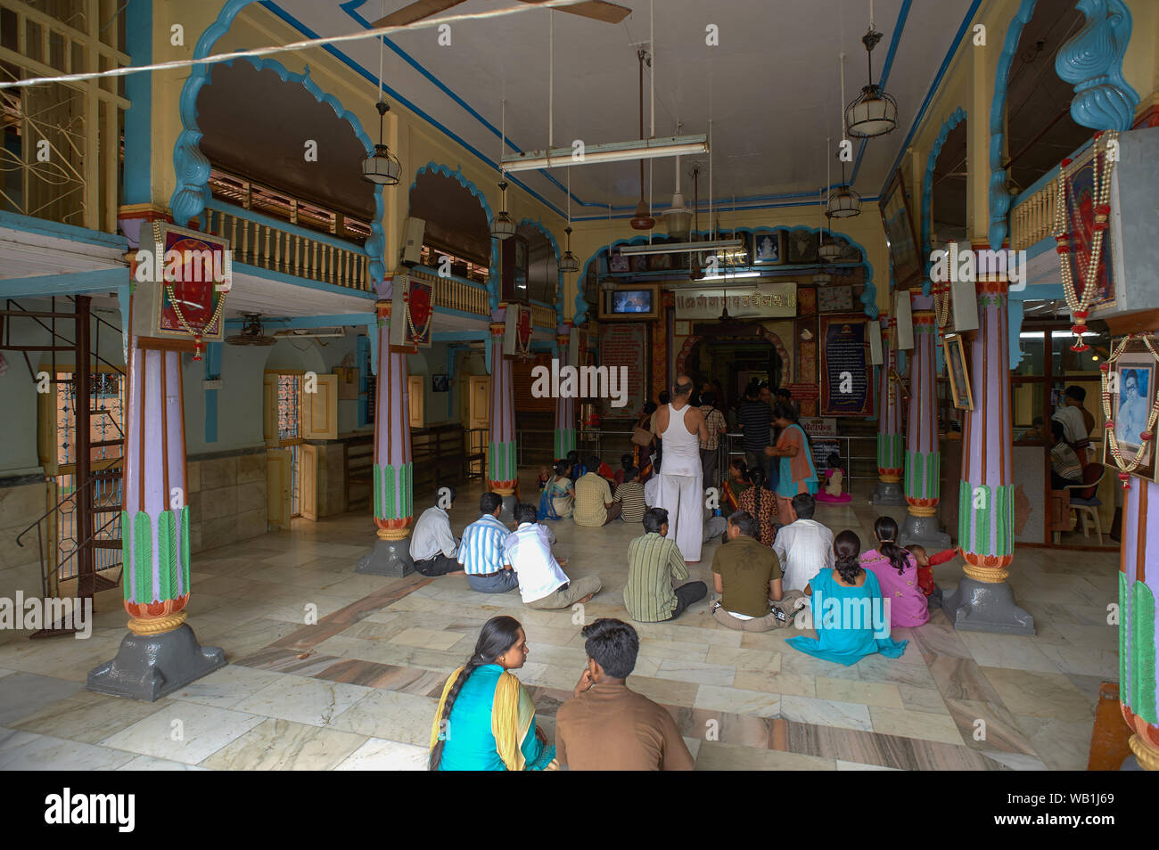 25 Jul 2012-sabha mandap of Ballaleshwar Ashtavinayak temple one of the ...