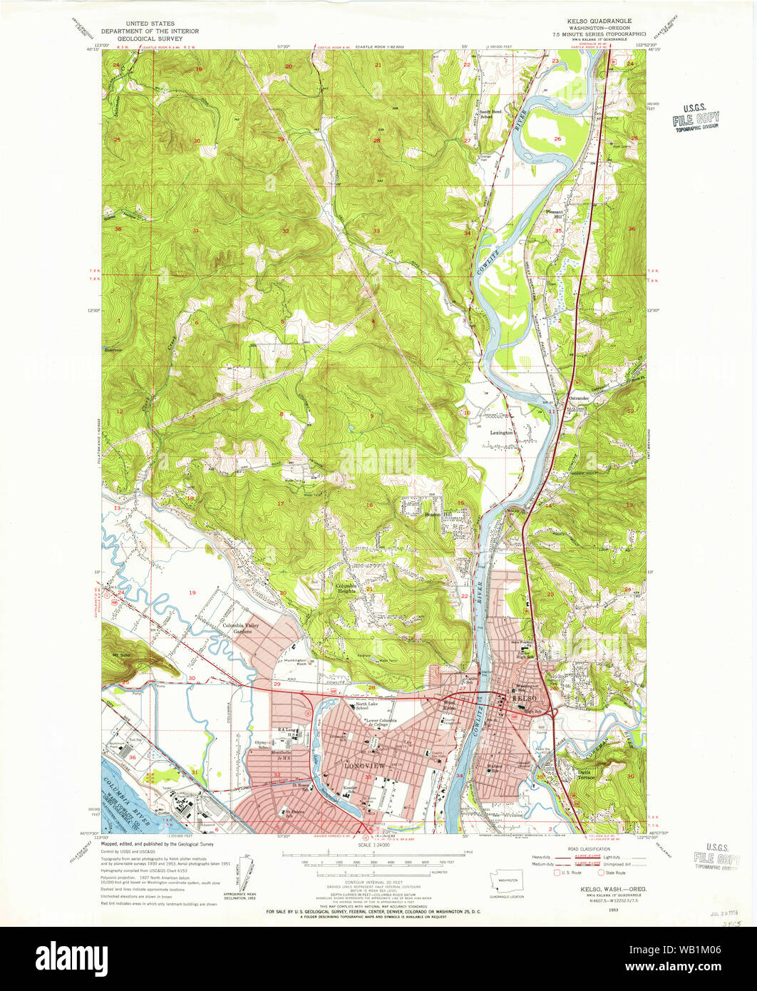 Map of kelso hi-res stock photography and images - Alamy