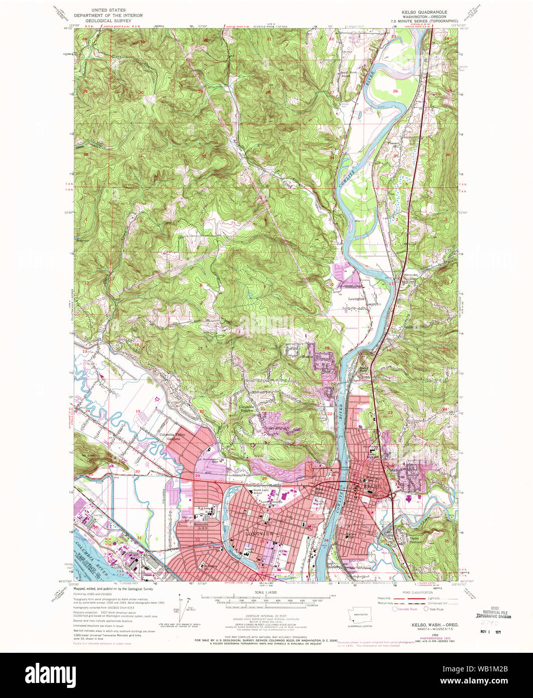 Kelso map hi-res stock photography and images - Alamy