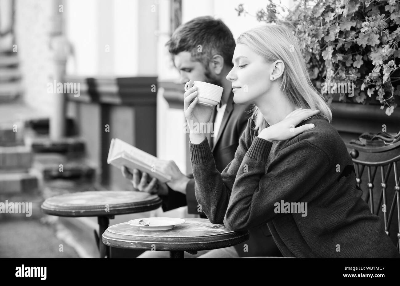 Coffee connect Black and White Stock Photos & Images - Alamy