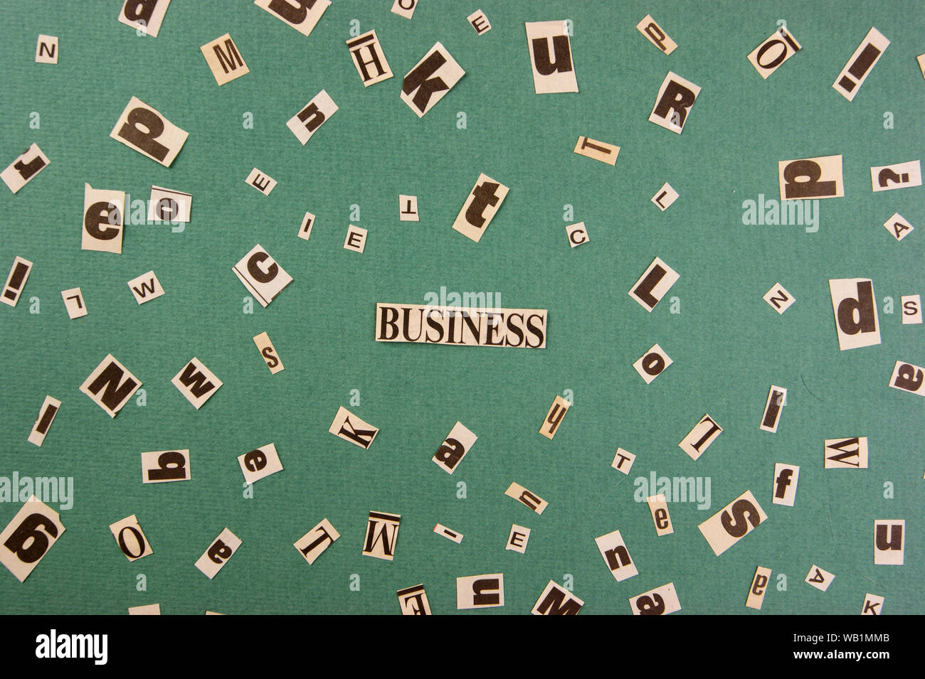 Newspaper print cuttings alphabet hi-res stock photography and images ...