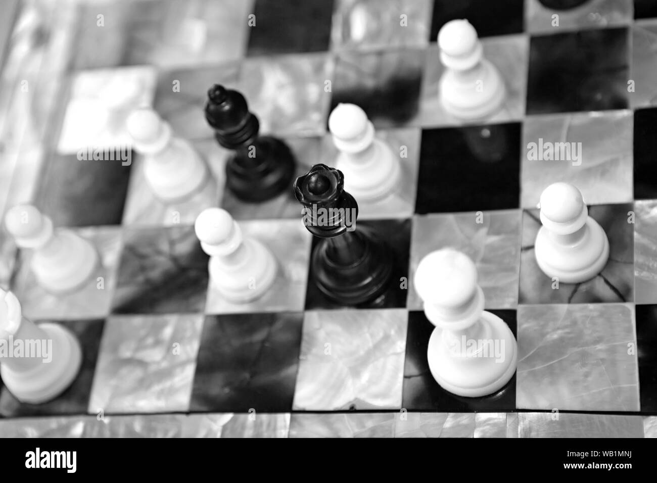 Chess set close-up Stock Photo - Alamy