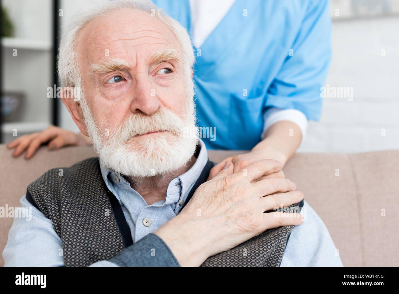 Patient nurse sad hi-res stock photography and images - Alamy