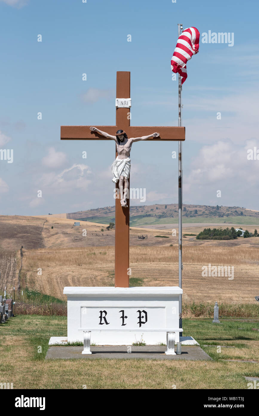 American flag catholic church hi-res stock photography and images - Alamy