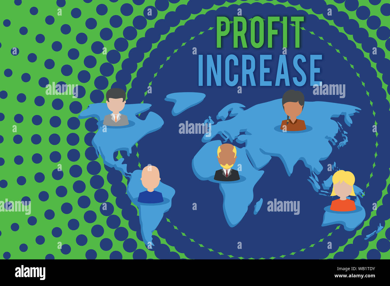 Word writing text Profit Increase. Business photo showcasing the growth ...