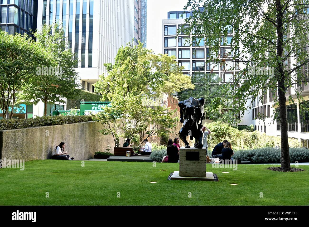 London wall area around Moorgate Stock Photo - Alamy
