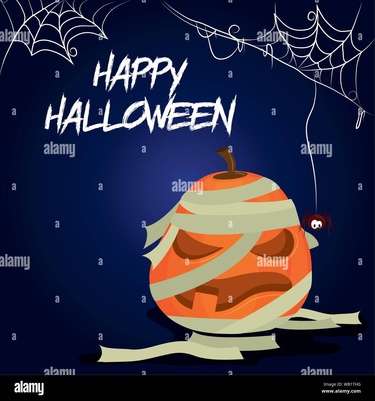 happy halloween scary night cartoon Stock Vector Image & Art - Alamy