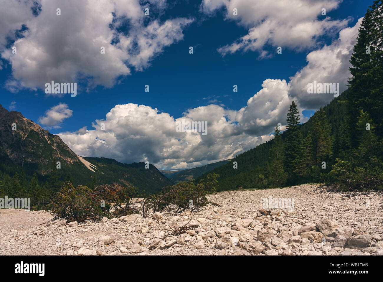 rockfall in the Dolomites, South Tyrol Stock Photo - Alamy