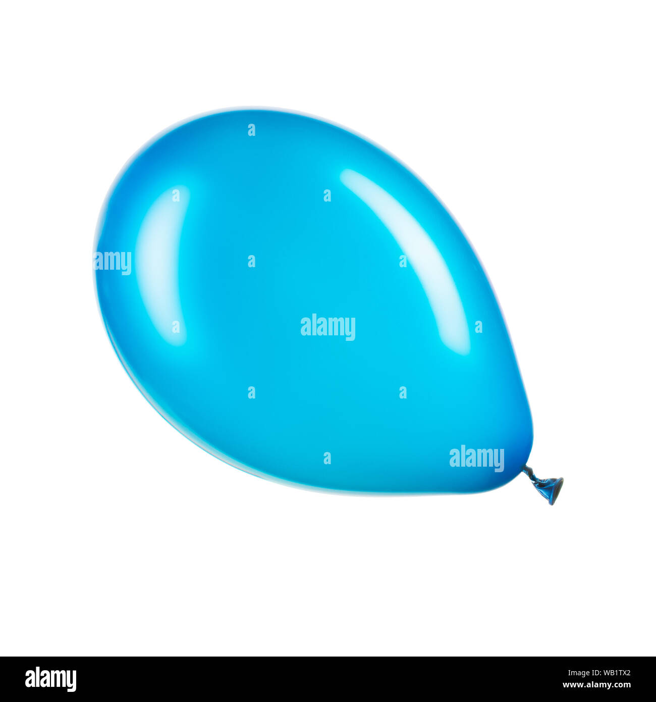 Single blue helium balloon, element of decorations Stock Photo - Alamy