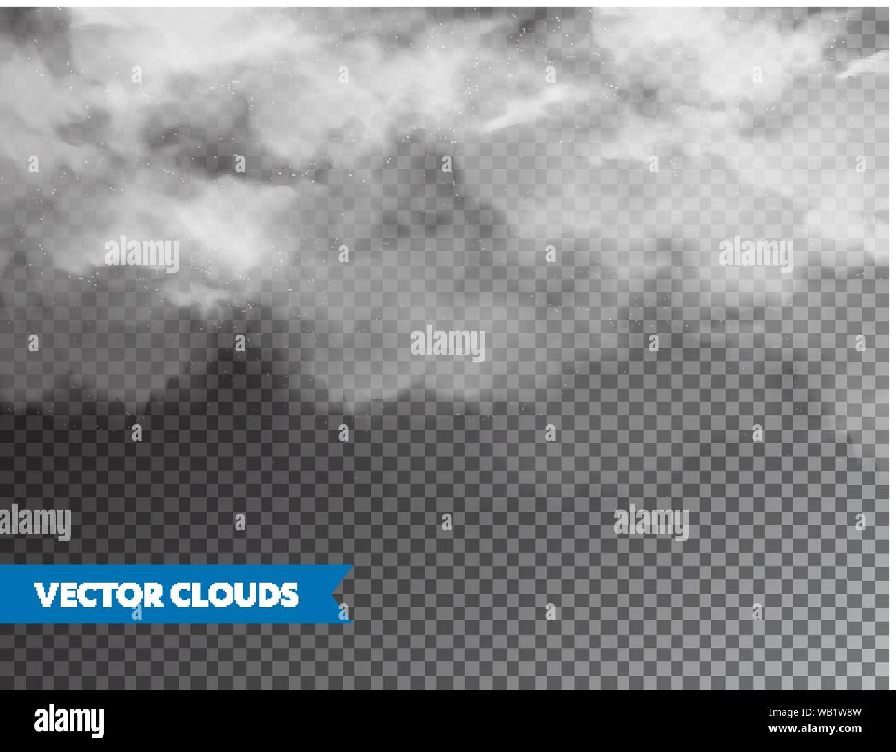 Realistic Clouds. Isolated Cloud on Transparent Background. Sky ...