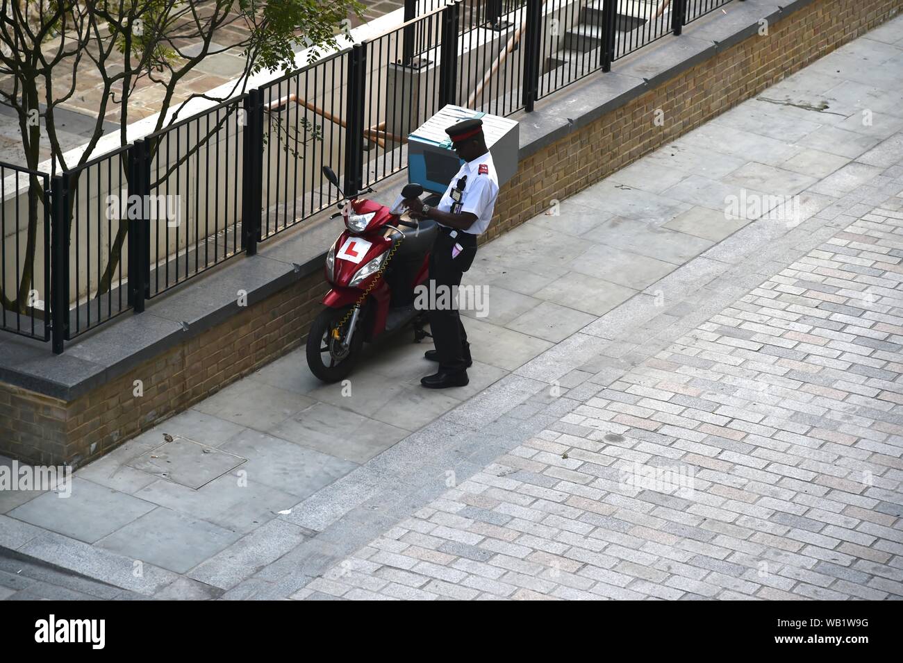 Motorbike parking ticket hi-res stock photography and images - Alamy