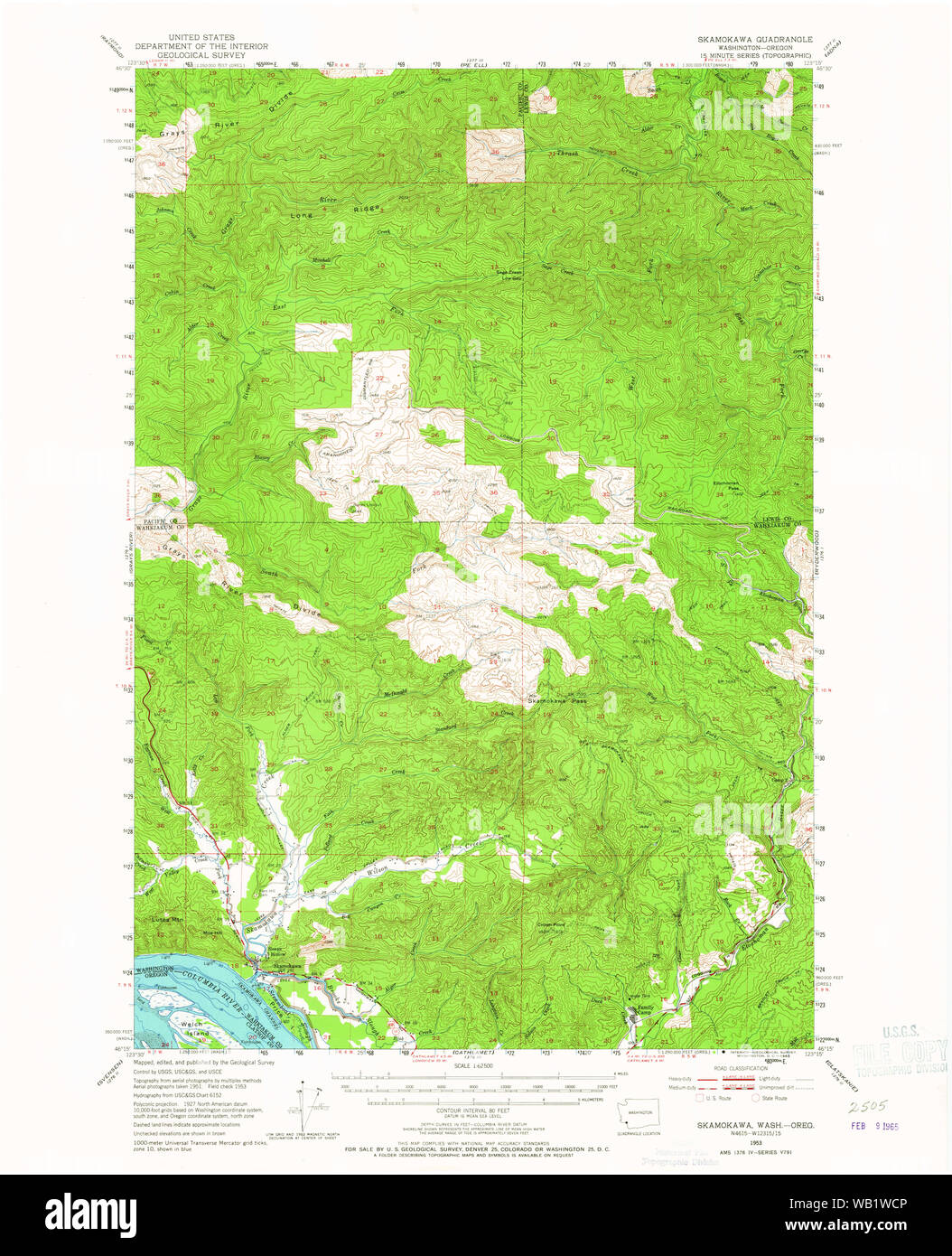 Map of skamokawa hi-res stock photography and images - Alamy