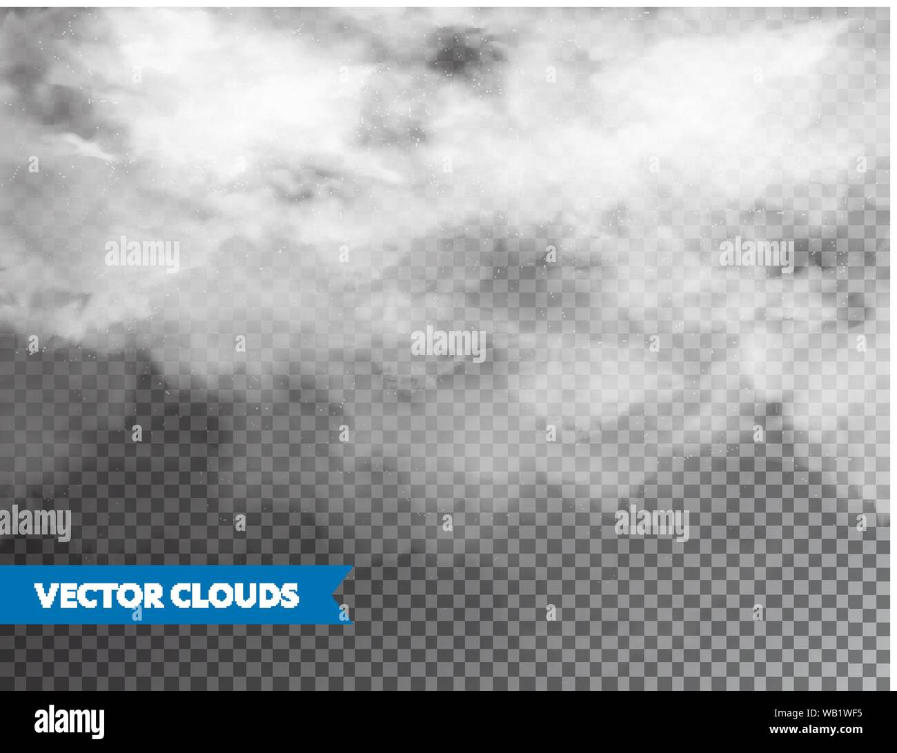 Realistic Clouds. Isolated Cloud on Transparent Background. Sky ...