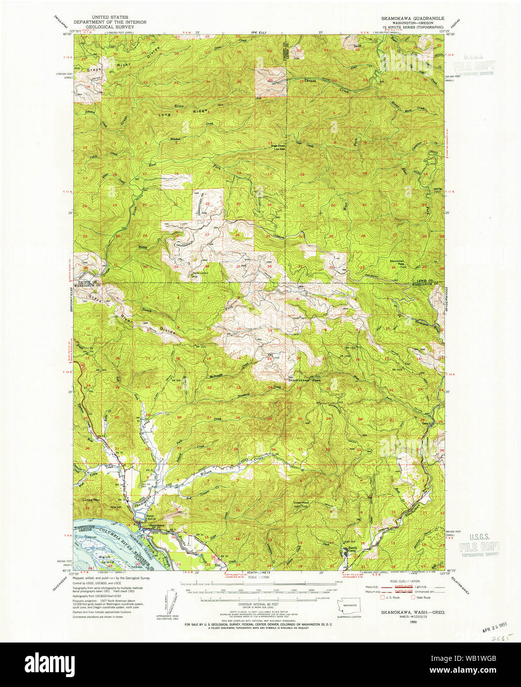 Map of skamokawa hi-res stock photography and images - Alamy