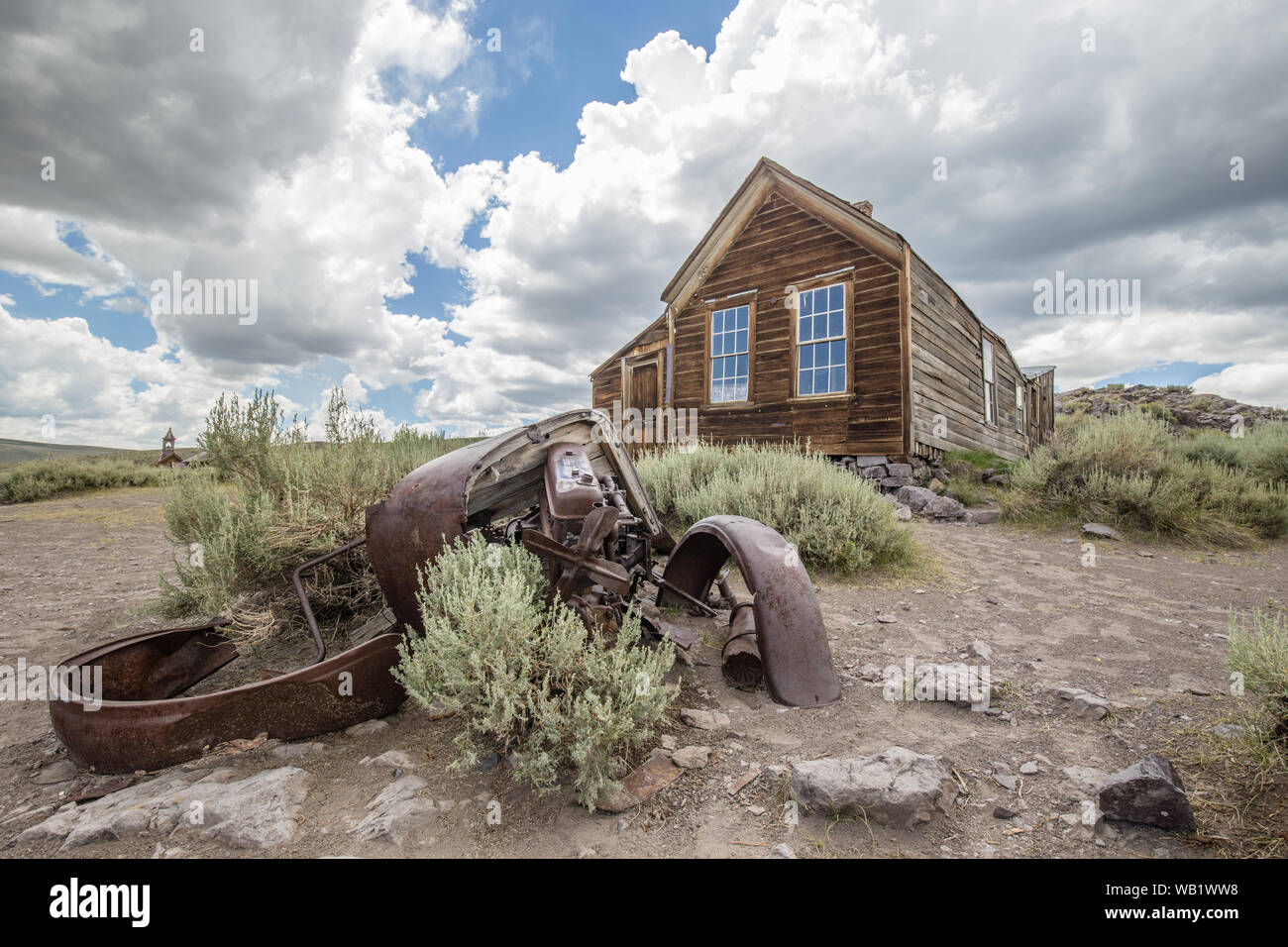 Ghost town landscape in Bodie, CA Stock Photo - Alamy