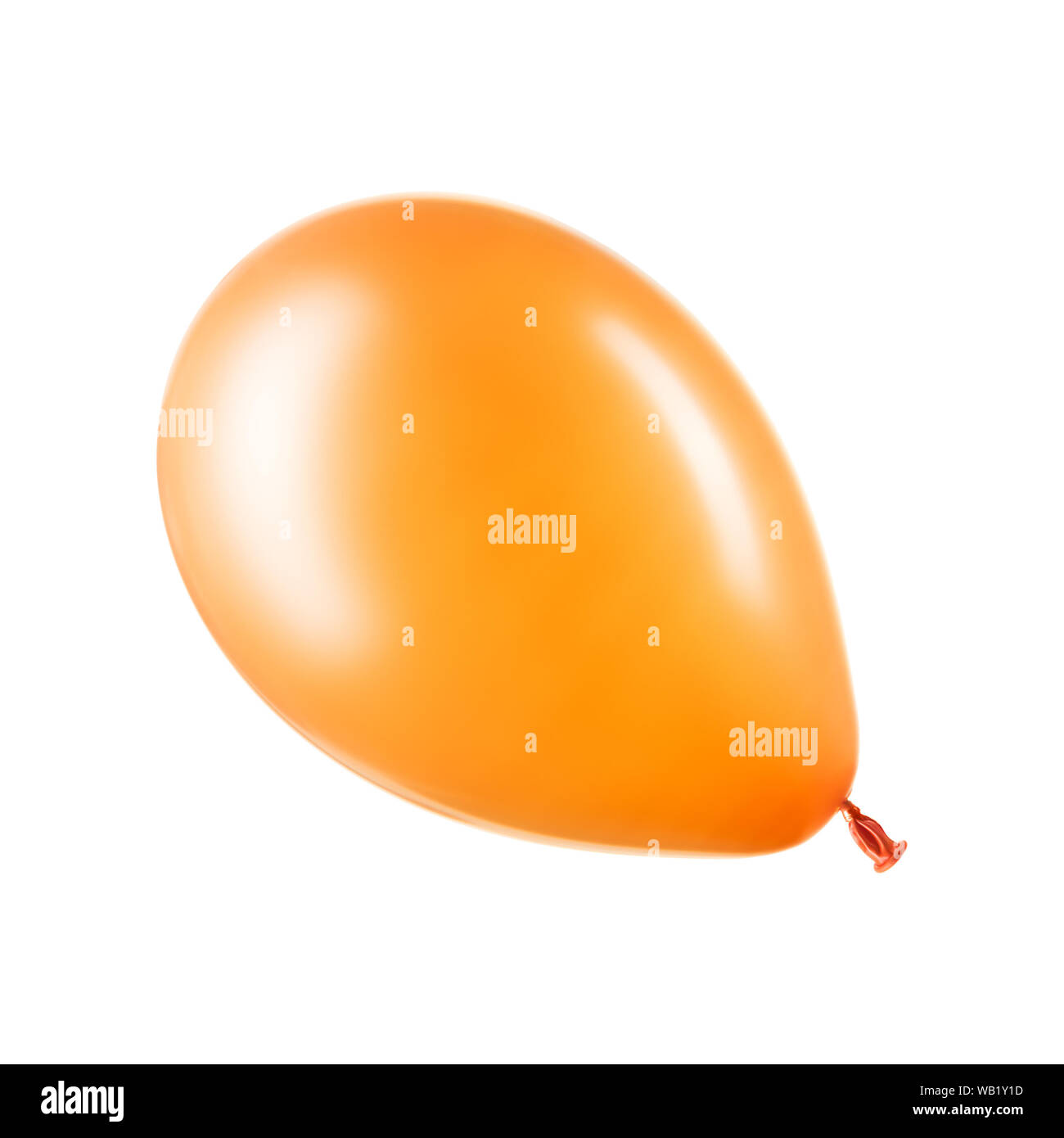 Single orange helium balloon, element of decorations Stock Photo - Alamy