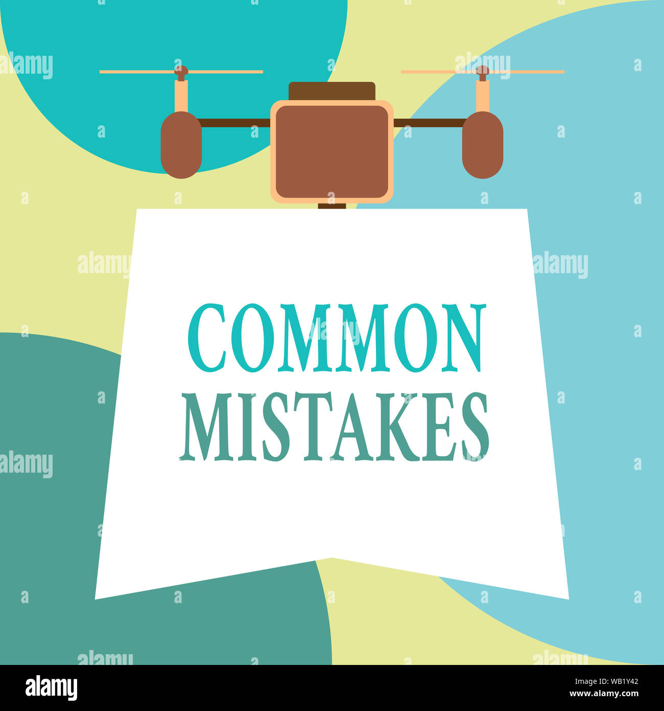 Conceptual Hand Writing Showing Common Mistakes Concept Meaning