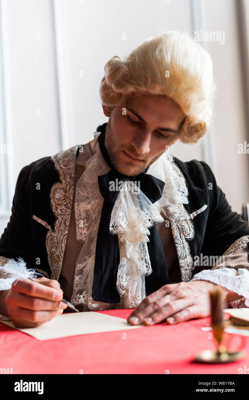 Victorian man writing hi-res stock photography and images - Alamy