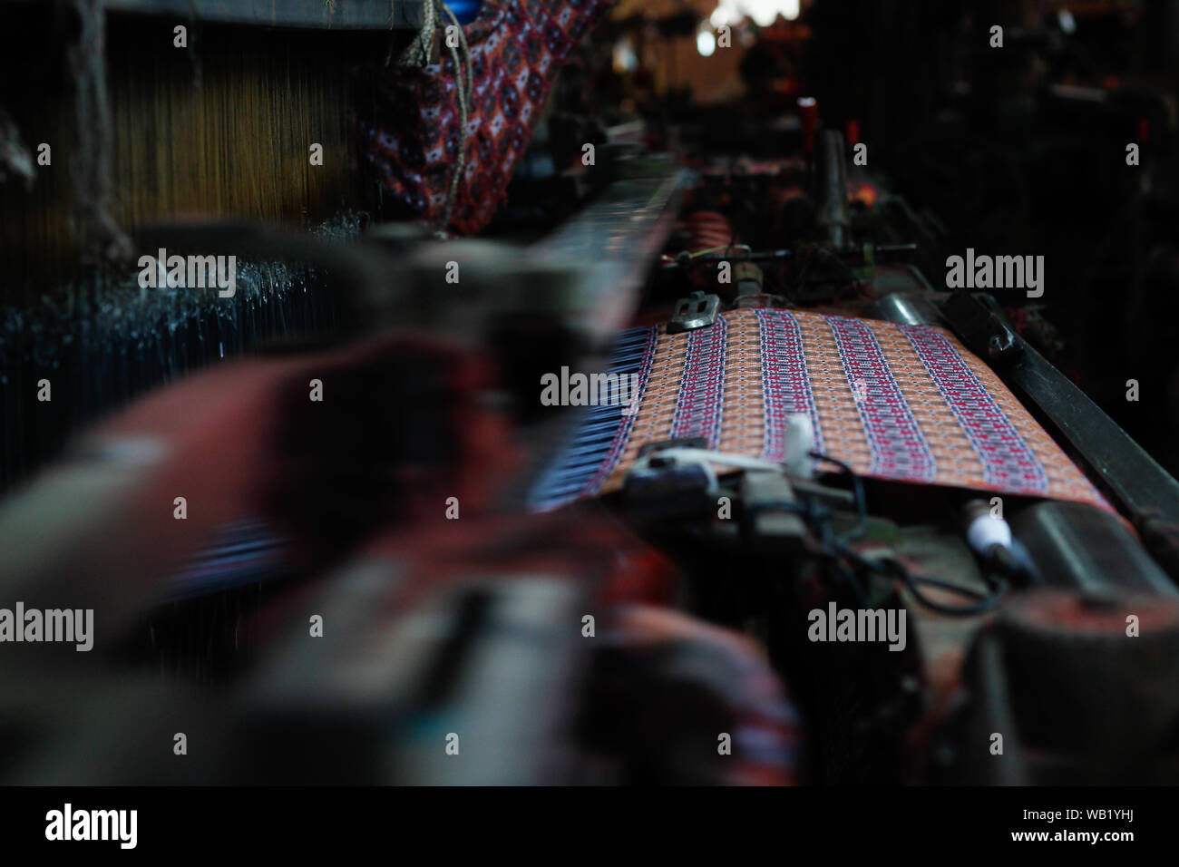 Textile making process in Lubhu, Lalitpur, Nepal on August on 22, 2019 ...